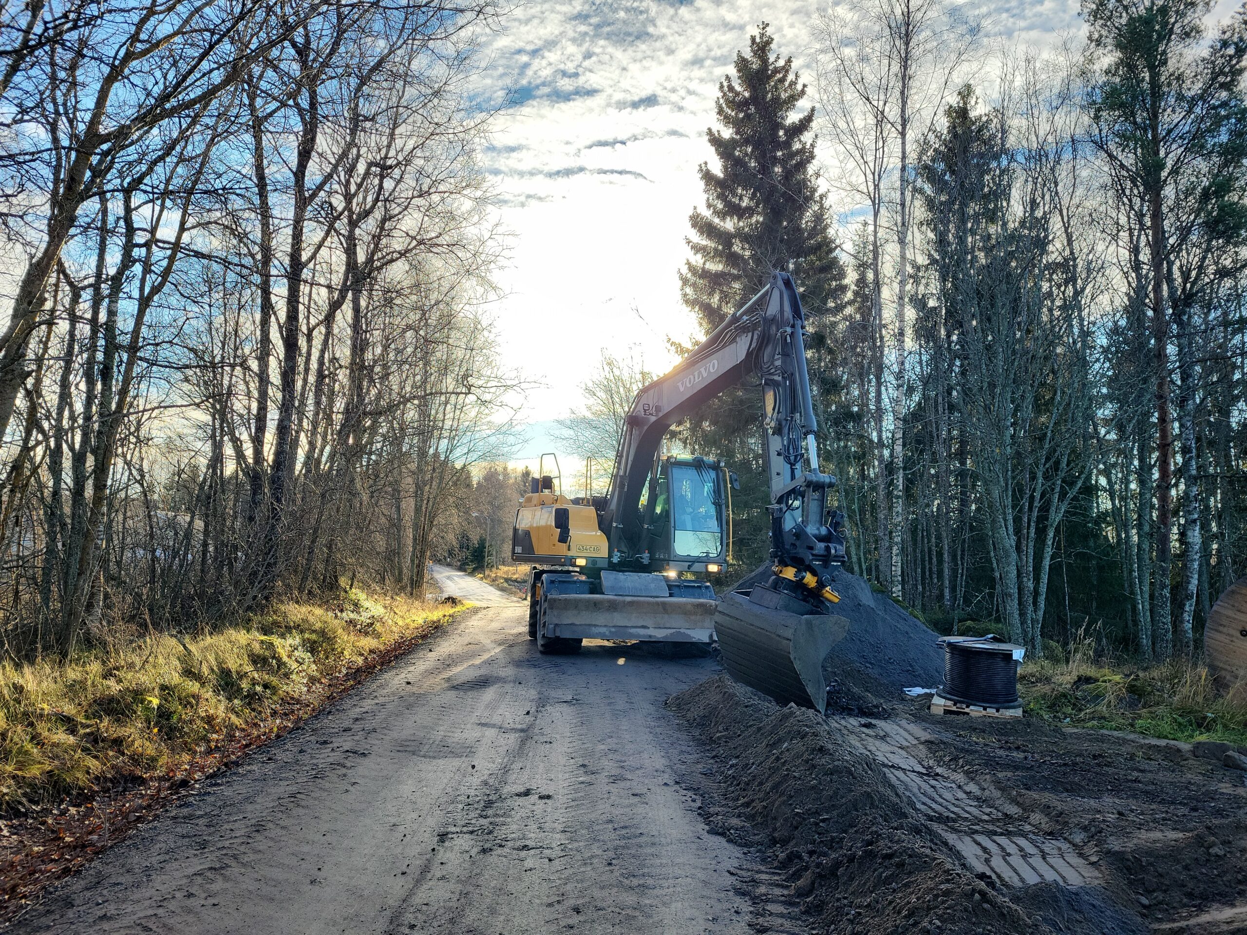 Asemakaavatie Långnäsinmutka Karperössä rakennetaan - Mustasaari - Korsholm